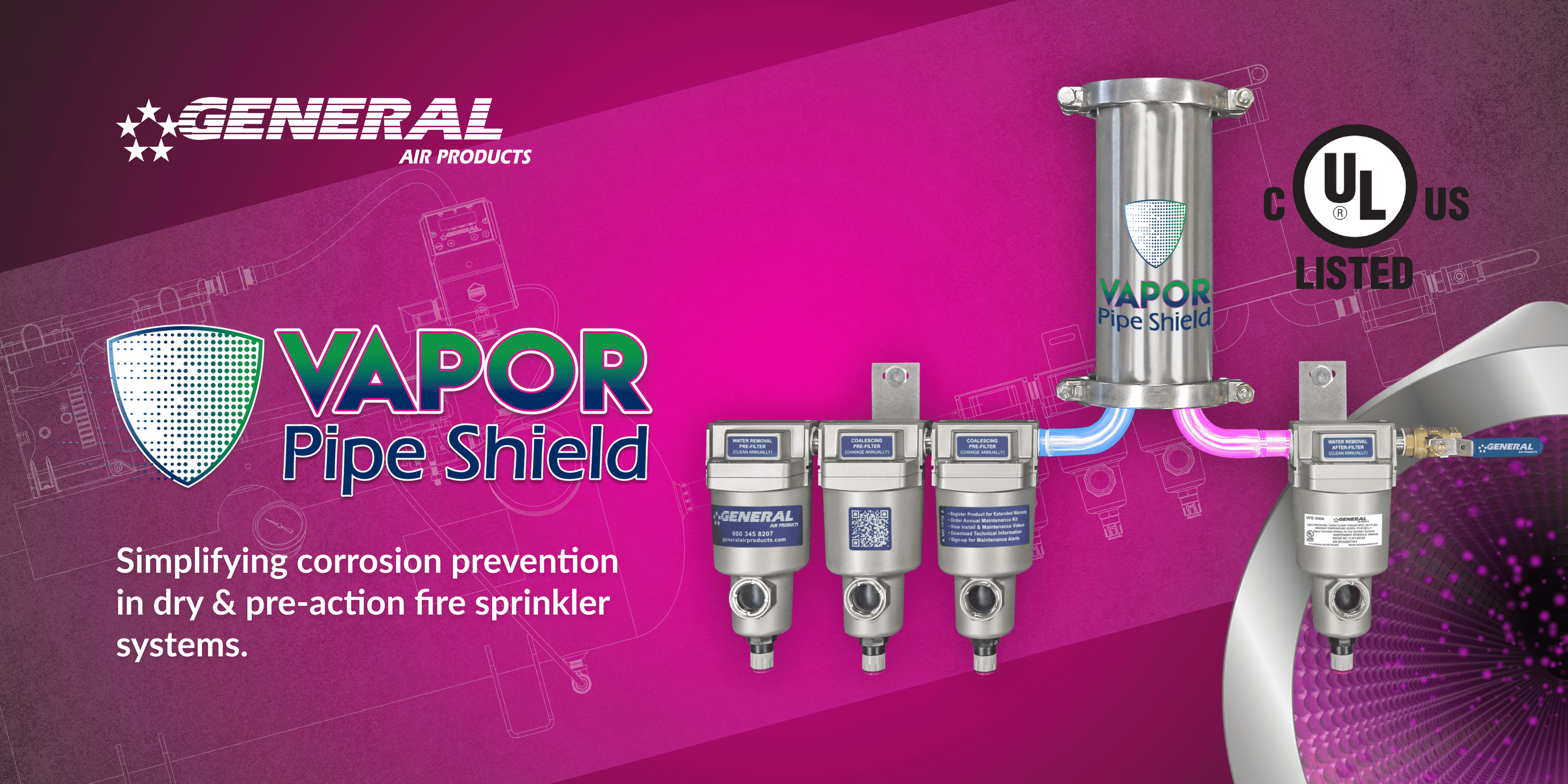 General Air Products' Vapor Pipe Shield Simplifies Corrosion Prevention